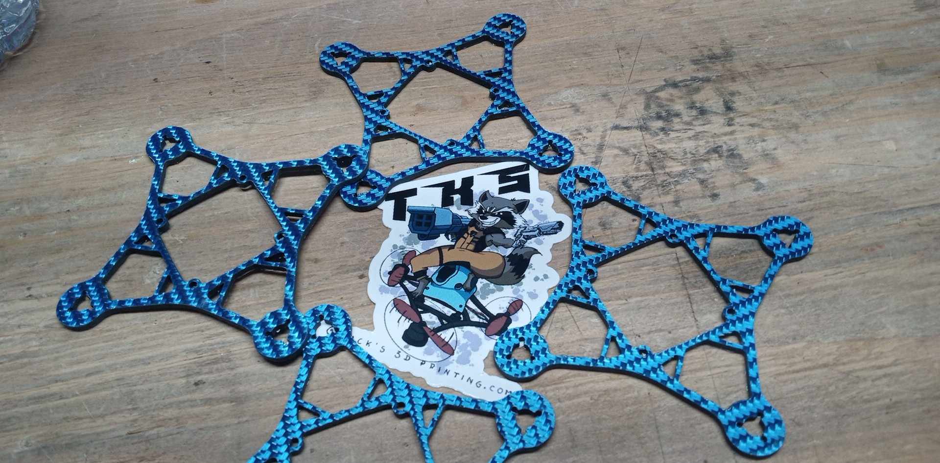 TKS 2s Rocket race LIGHT 78mm 2mm IN BLUE – Jacks 3d Printing and Carbon